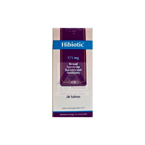 HIBIOTIC 375GM 20 TABS – صيدليات الأمل