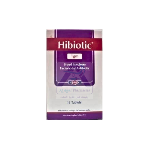 HIBIOTIC 1 GM 16 TABS – صيدليات الأمل