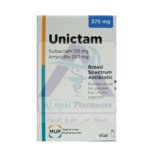 UNICTAM 375 MG I.M I.V 1 VIAL – صيدليات الأمل