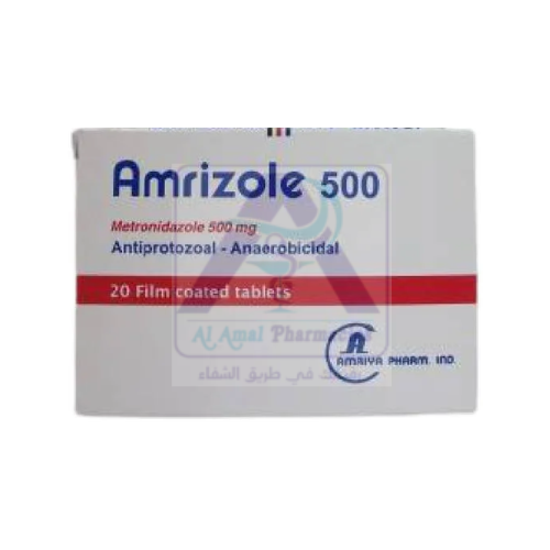 AMRIZOLE 500GM 20 TAB – صيدليات الأمل