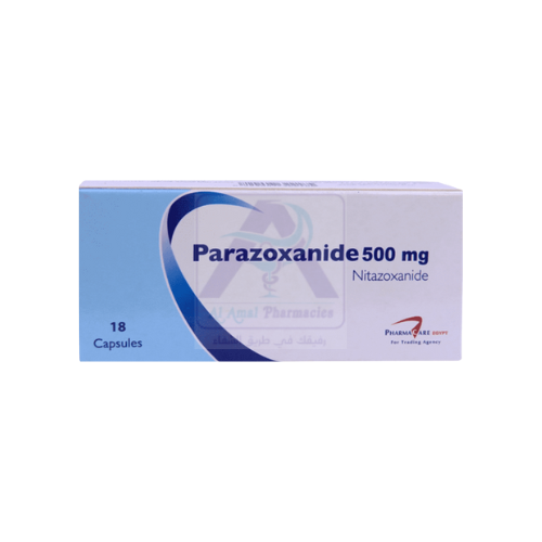 PARAZOXANIDE 500MG 18CAP – صيدليات الأمل