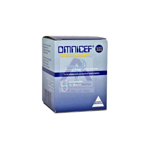 OMNICEF 300MG 10CAP – صيدليات الأمل