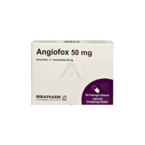 ANGIOFOX 50MG 20CAP – صيدليات الأمل