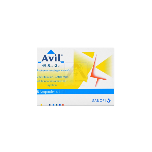 AVIL 45.50MG 2ML 6-AMP – صيدليات الأمل